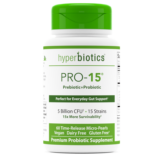 PRO-15: Perfect for Everyday Gut Support | Hyperbiotics
